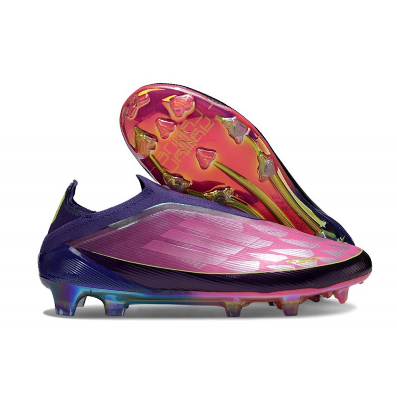 Adidas F50 Elite Sans Lacets Fg Lamine Yamal Violet Unity Blanc Ftwr